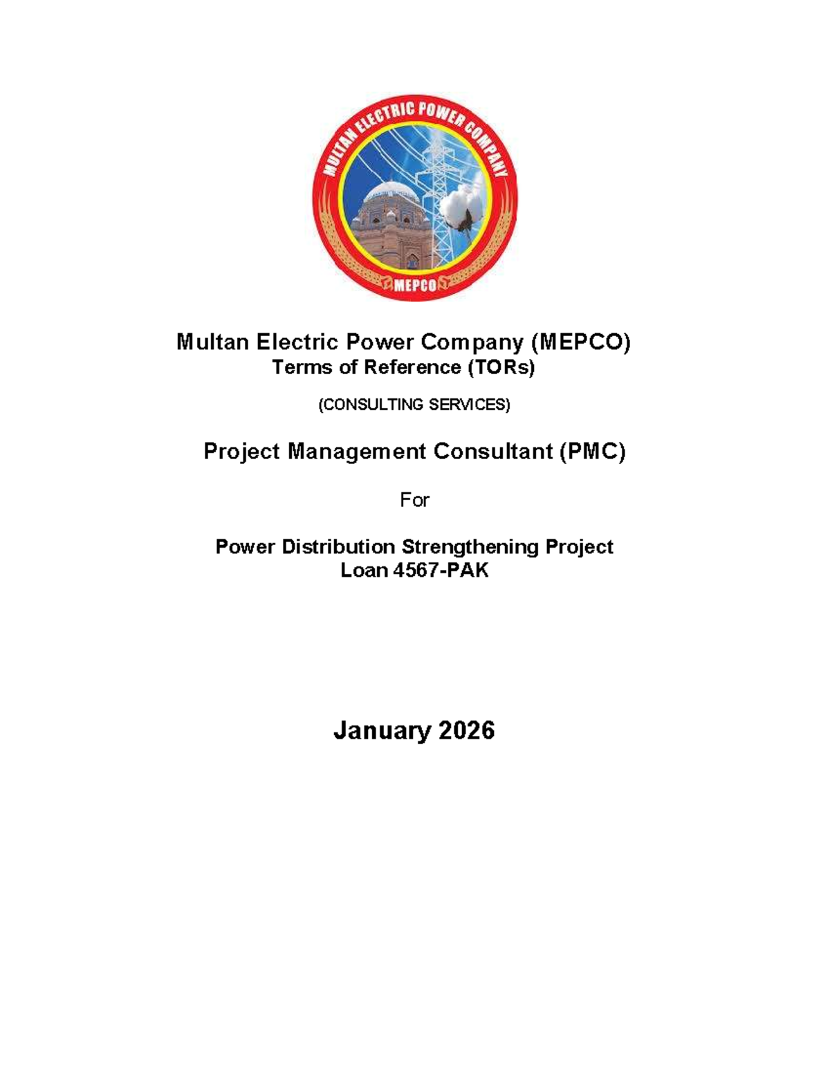 TORs for Project Management Consultant (PMC) - MEPCO APMS & AMI - Studocu