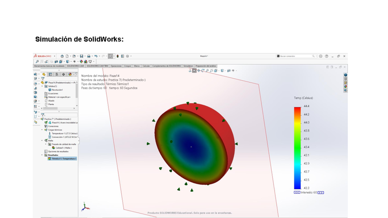 Simulación de SolidWorks: Práctica 7 de Modelado y Análisis - Studocu