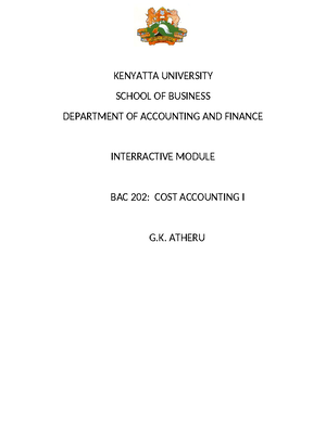 BAC 202 Class Notes-1-1-1 - BAC 202 COSTACCOUNTINGI SEPTEMBERDECEMBER2 ...