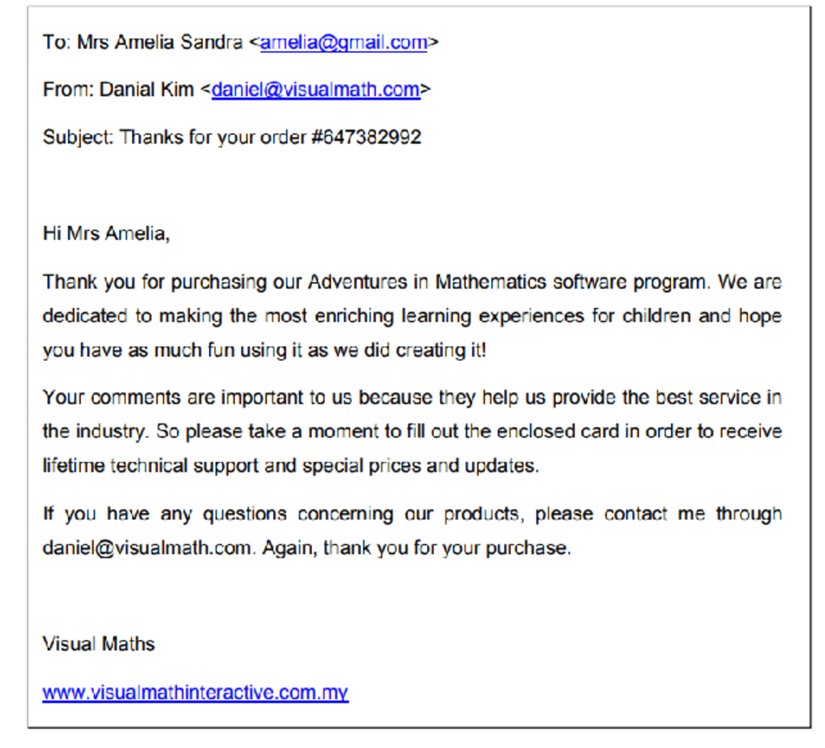 Email Reply OF Procurement - English for Business Correspondance - Studocu