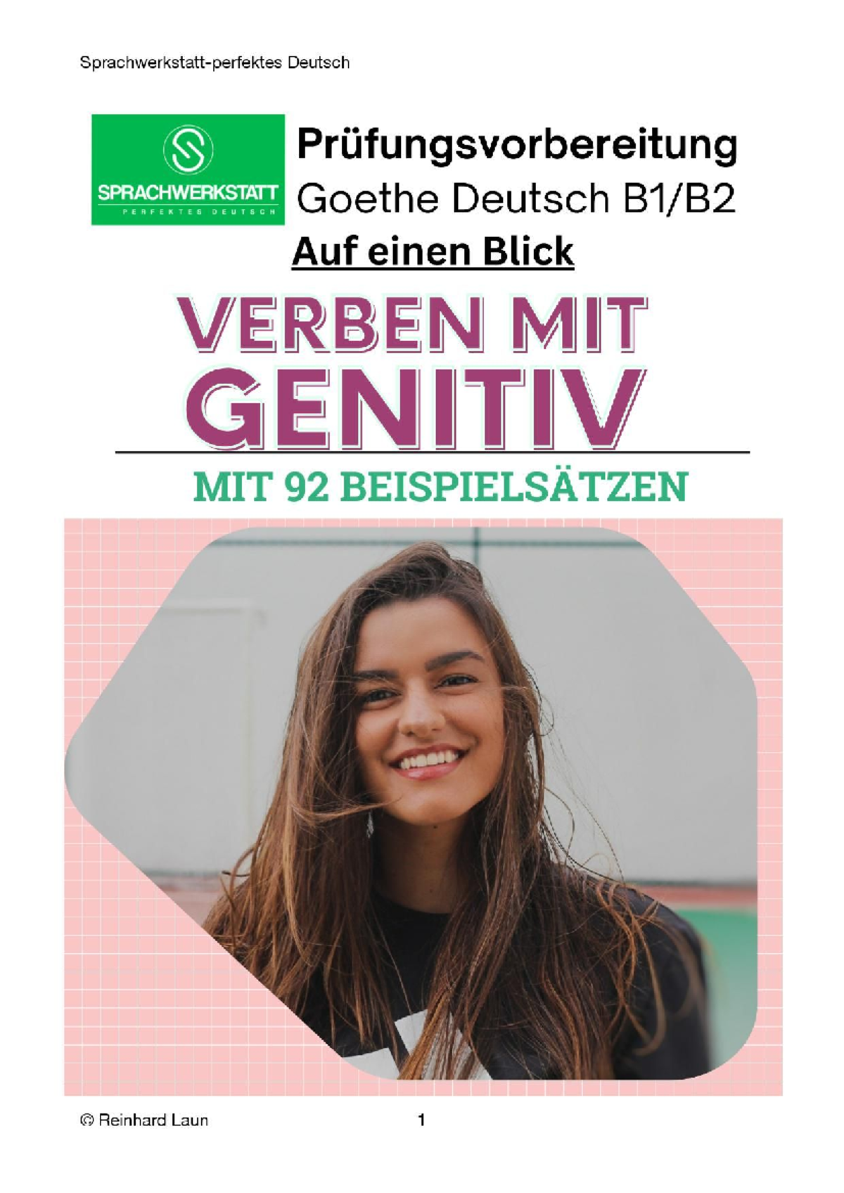 Deutsch Prüfungsvorbereitung: Verben mit Genitiv für SPRACHWERKSTATT ...