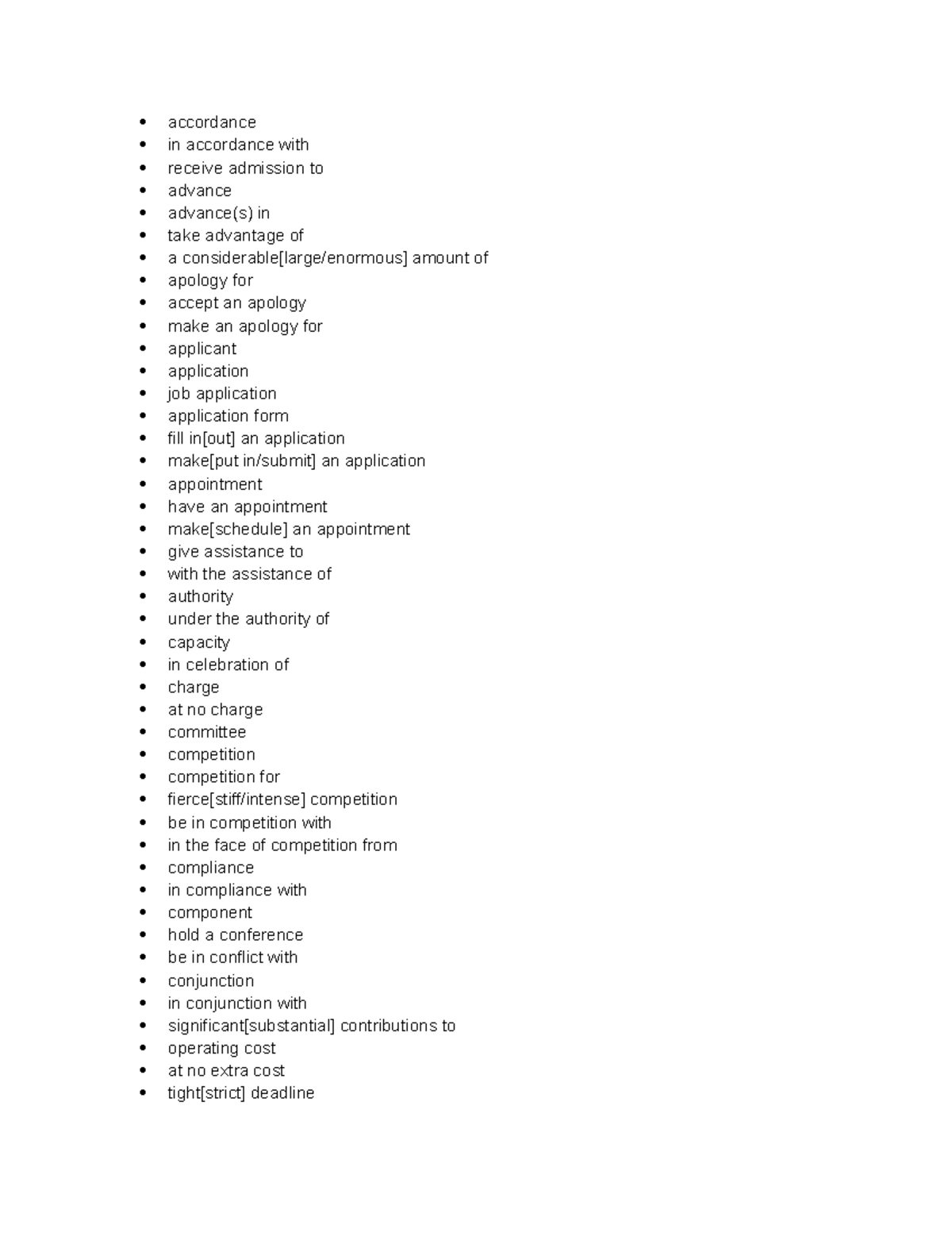 TOEIC Vocabulary Study Guide: Essential Terms and Concepts - Studocu