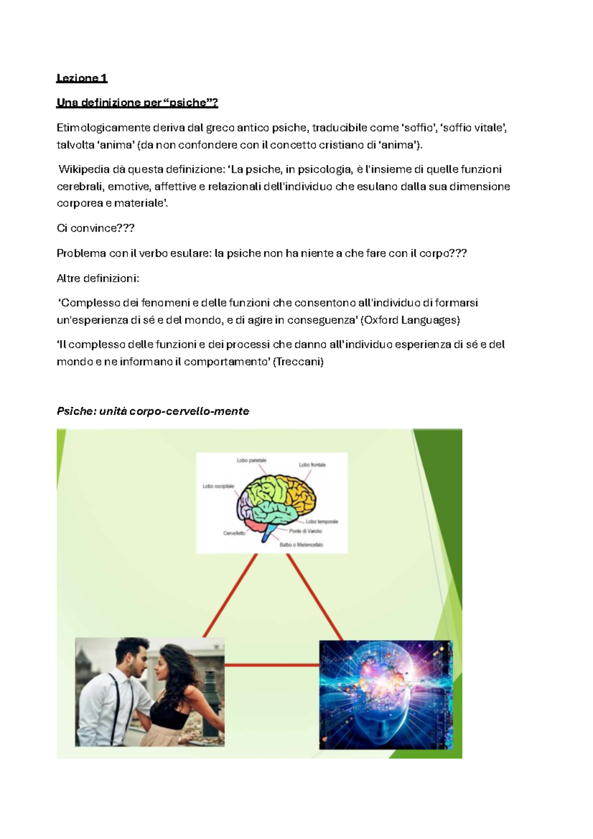 Psicologia dello Sviluppo - Lezione 1: Definizioni e Concetti ...