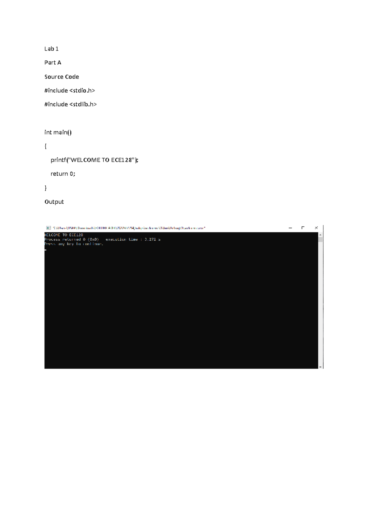 Lab 1: C Programming Basics and Code Execution Techniques - Studocu