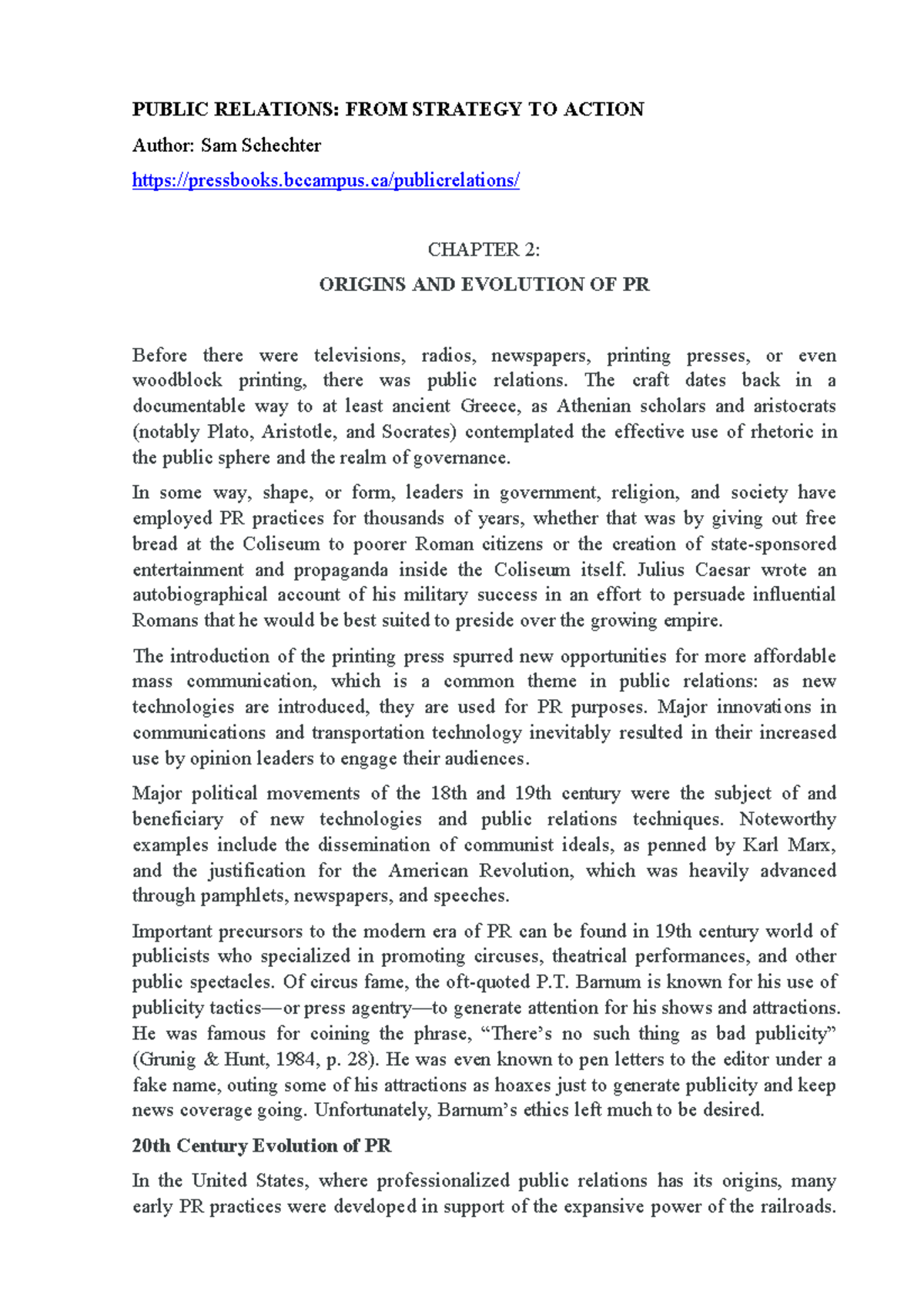 PR 101: Origins and Evolution of Public Relations Strategies - Studocu