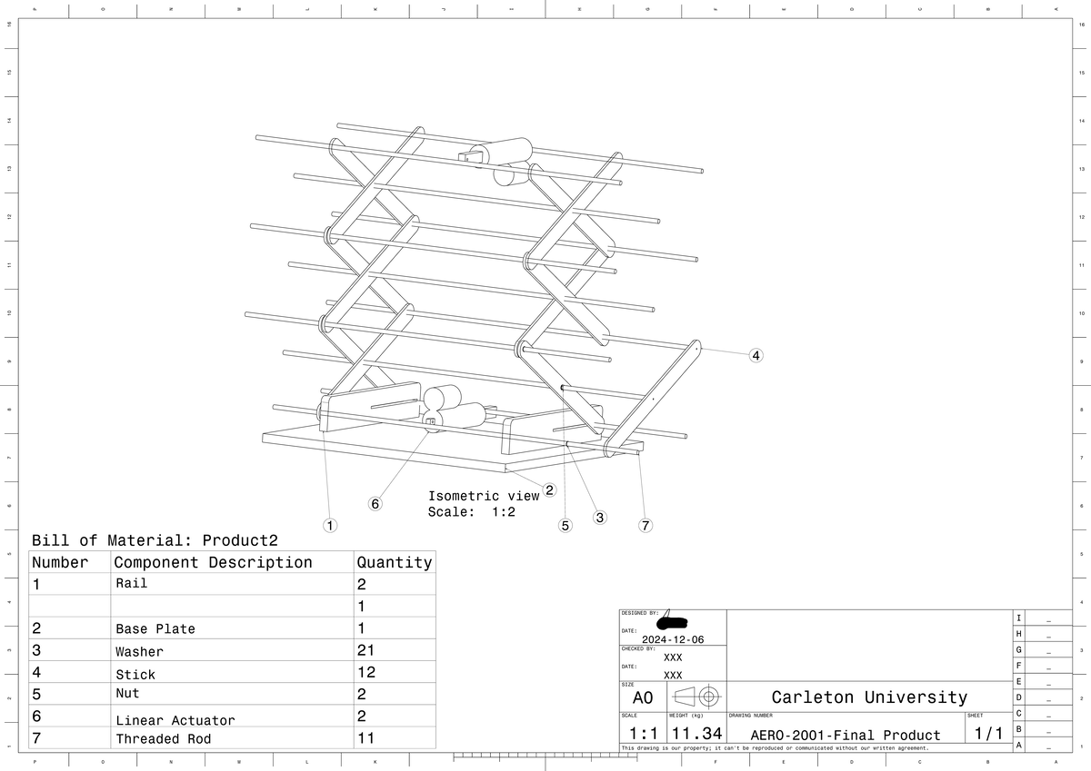AERO-2001-Final Product Drawing (only isometric view) - P O N M L K F E ...