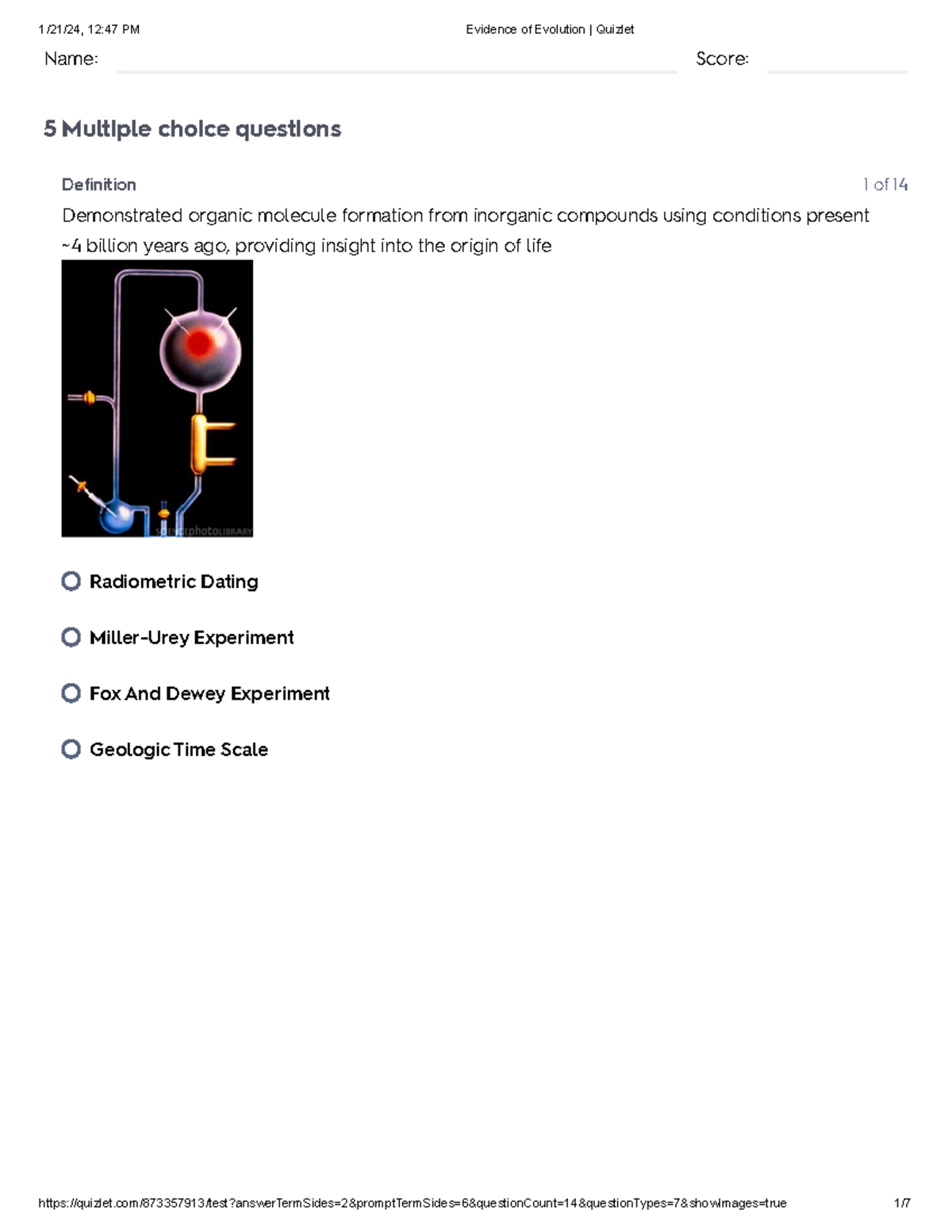 EVOLUTION 101: Evidence of Evolution Quizlet Study Notes - Studocu
