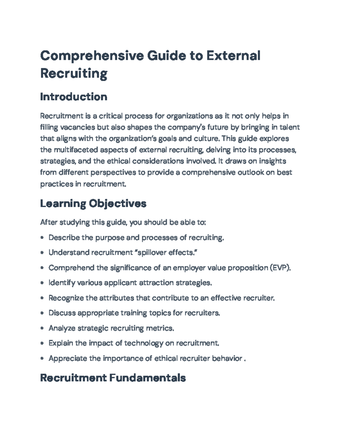 Guide to Effective External Recruiting: Strategies and Best Practices ...