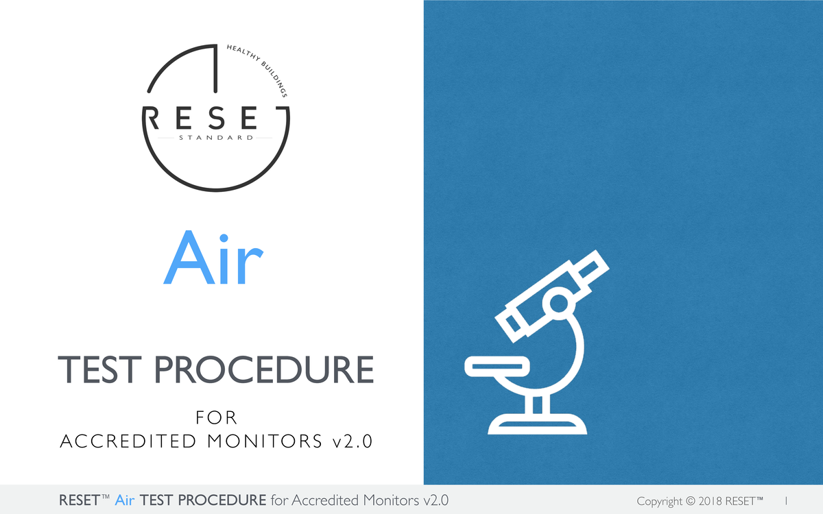 Air Quality Monitor Test Procedure v2.0 - Accredited Standards - Studocu