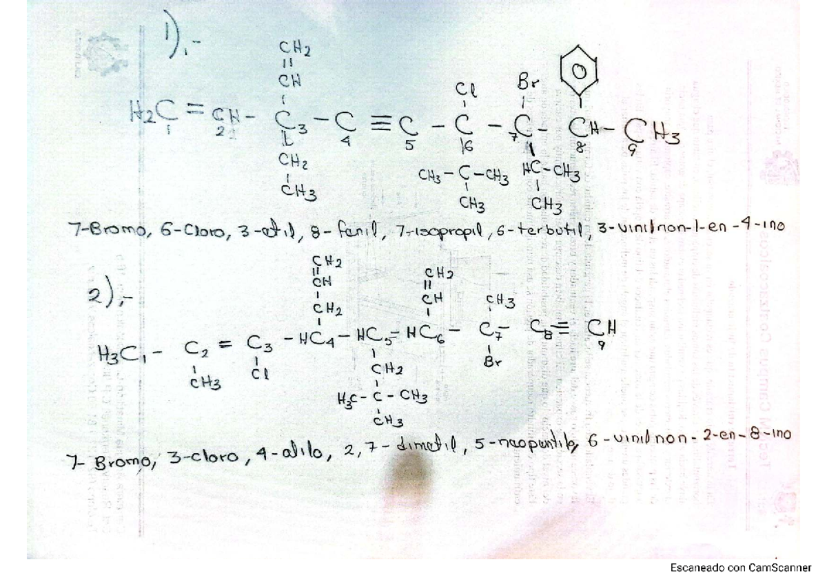 Solución de Ejercicios Extra - Química CH2 11 Br 0 CH Cl DUE - Studocu