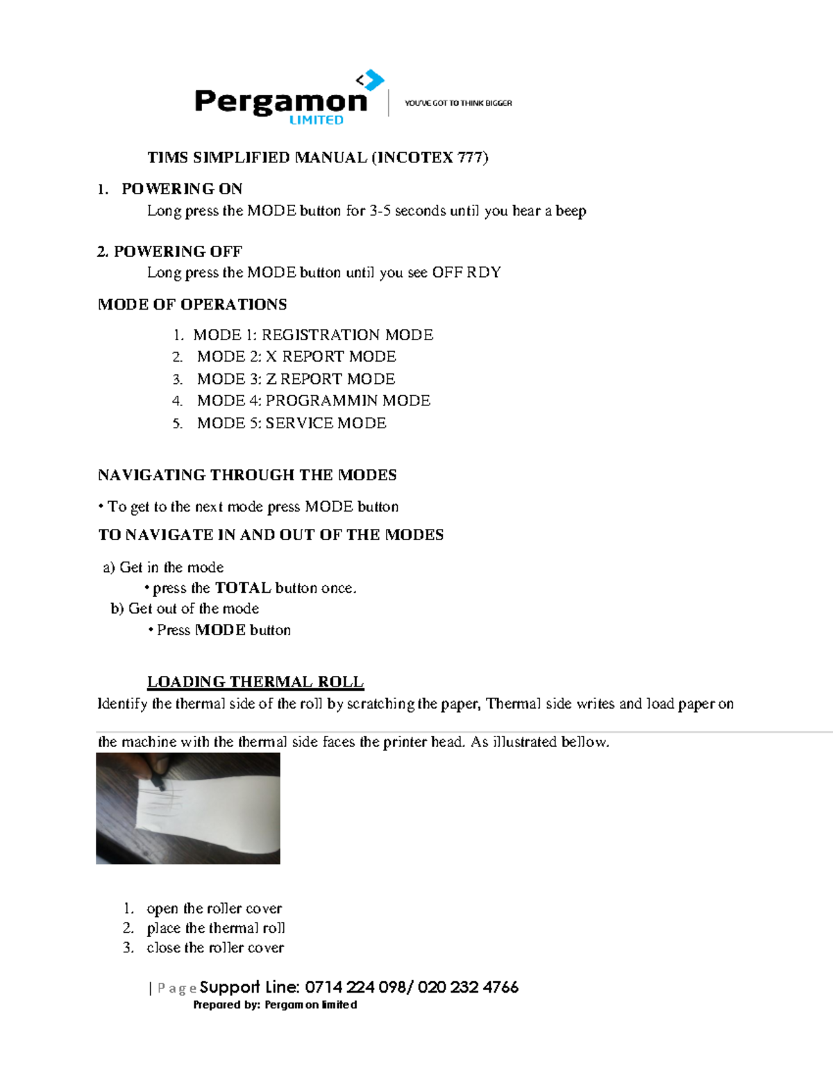 TIMS INCOTEX 777 Simplified Manual User Guide - Studocu