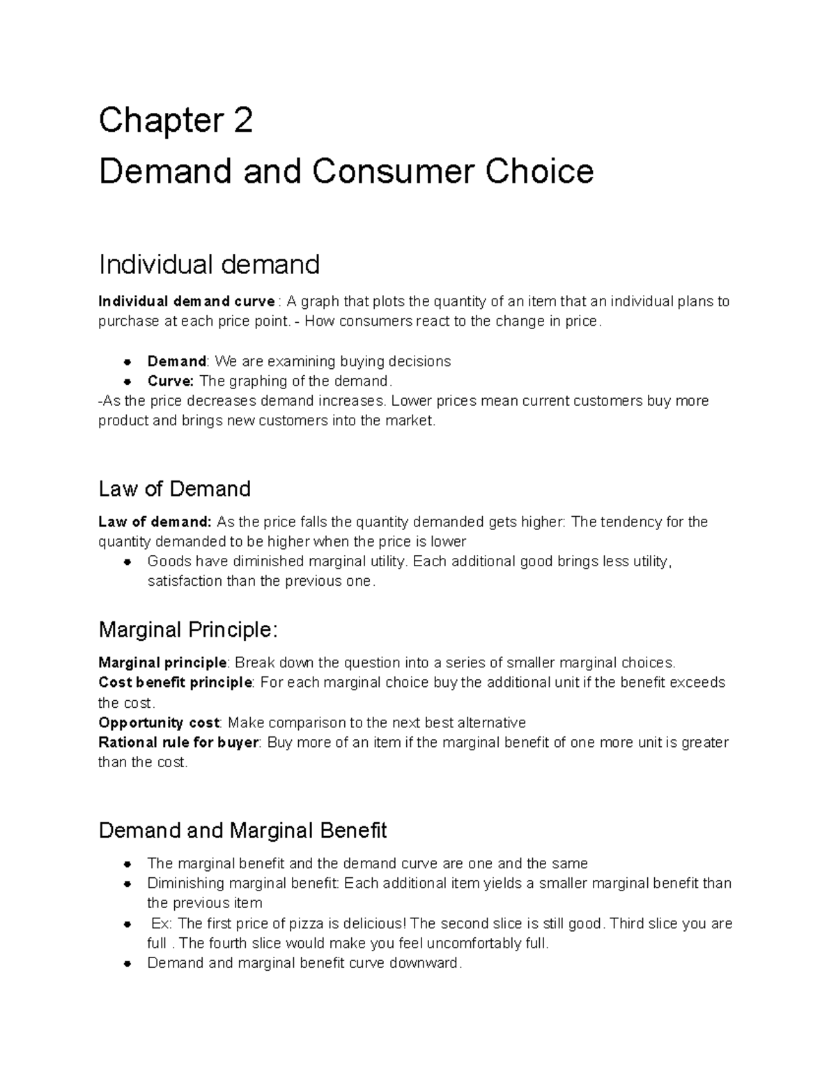 Demand Curve Analysis: Understanding Consumer Behavior Changes - Studocu