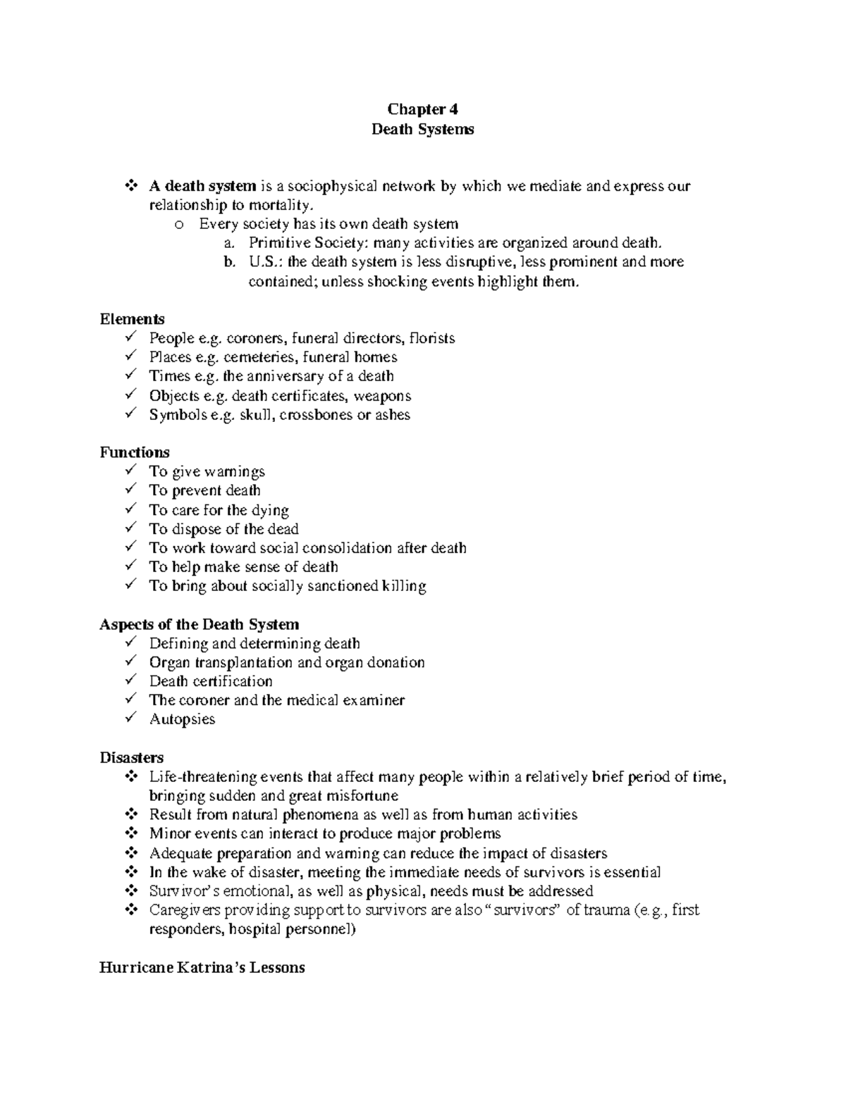 Chapter 4: Understanding Death Systems and Their Impacts on Society ...