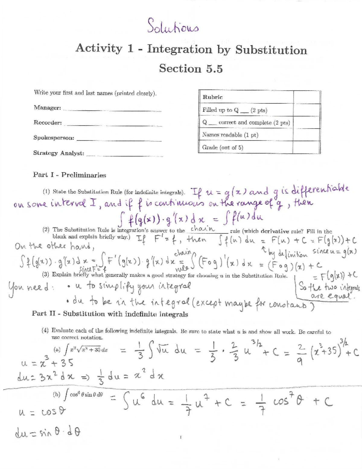 Calculus 2 Final Exam Practice Questions and Solutions - Studocu