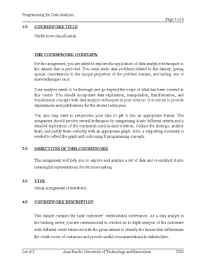 PFDA Assignment Report Jackson Tai TP059628 - INDIVIDUAL ASSIGNMENT TECHNOLOGY PARK MALAYSIA ...