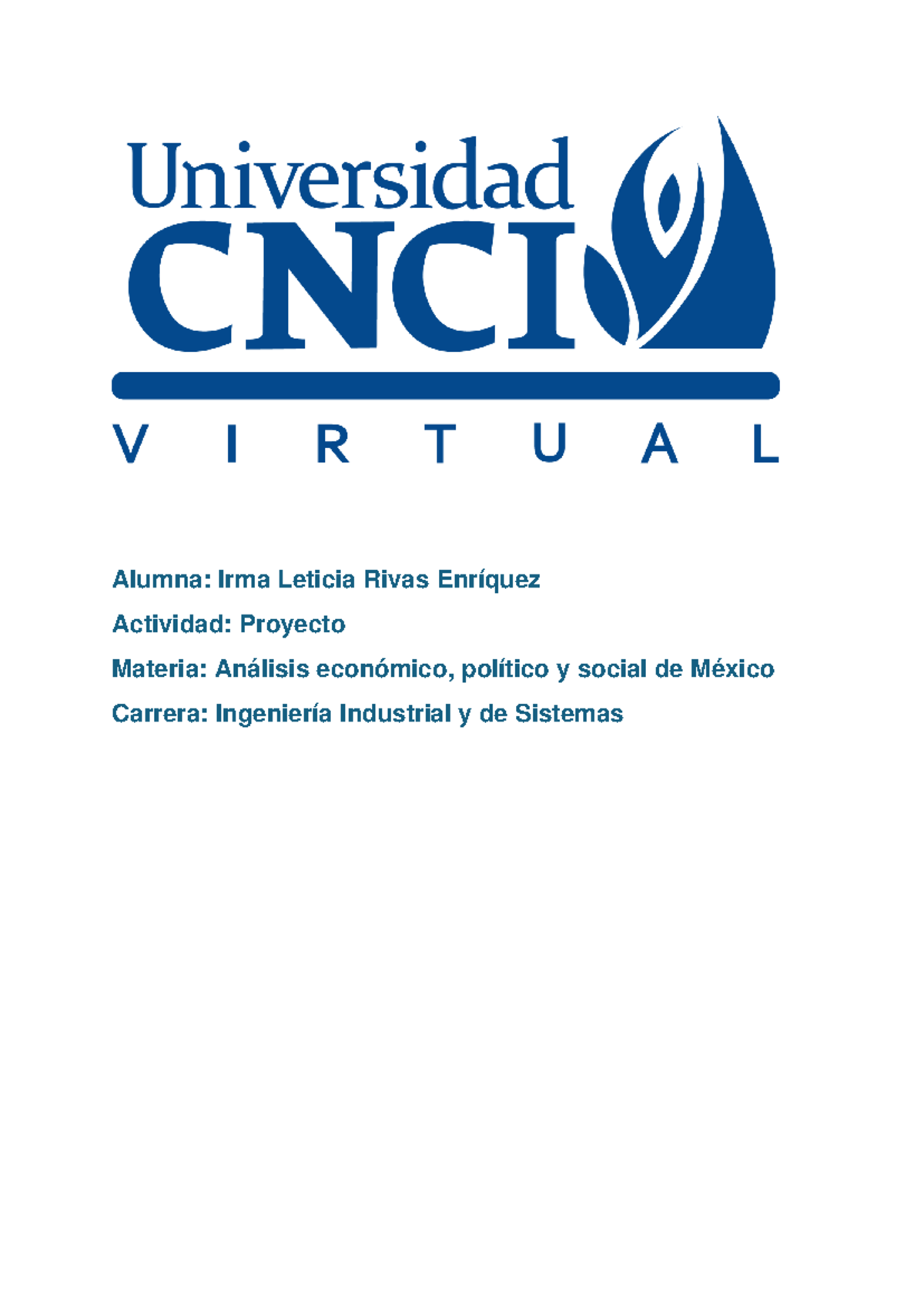 Documento 1 - actividad - Alumna: Irma Leticia Rivas Enríquez Actividad ...