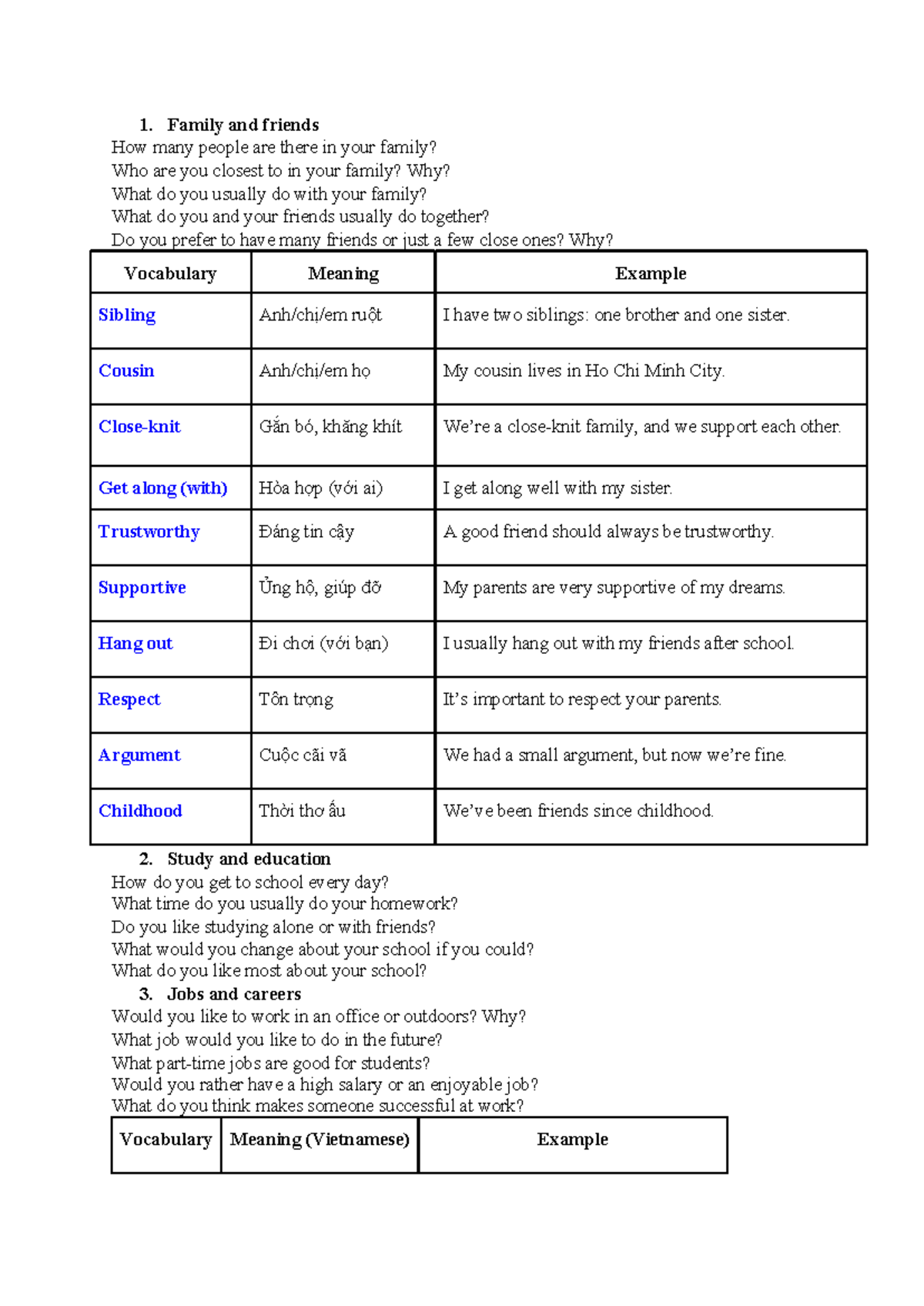COM 1: Family, Friends, and Life Experiences - Study Notes - Studocu