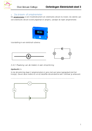 Lichtschakelingen - Licht - Stroomkringschema (principeschema): geeft ...