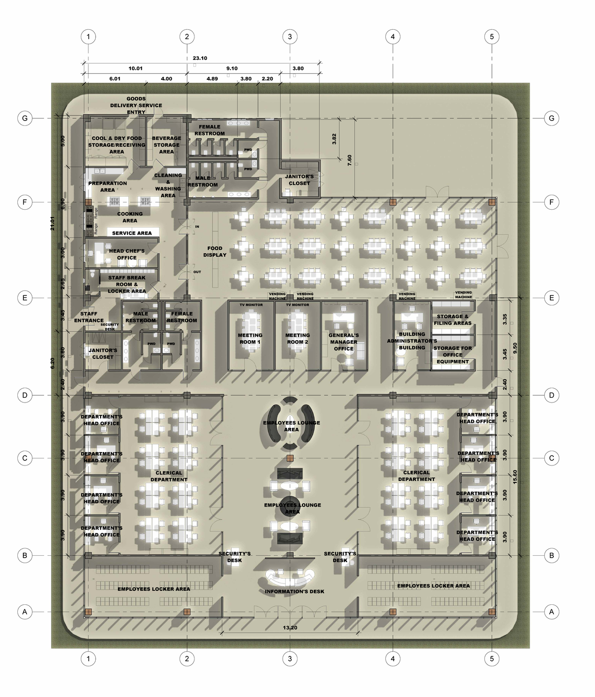 Admin Building Floor Plan - ARCH 101 Layout Overview - Studocu