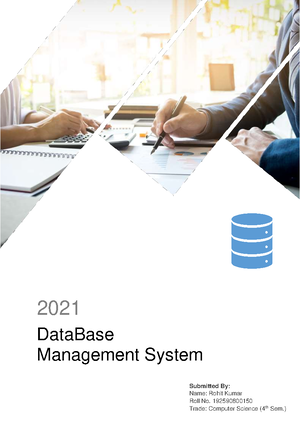DBMS - Comparison of TRC and DRC in Relational Calculus - Studocu
