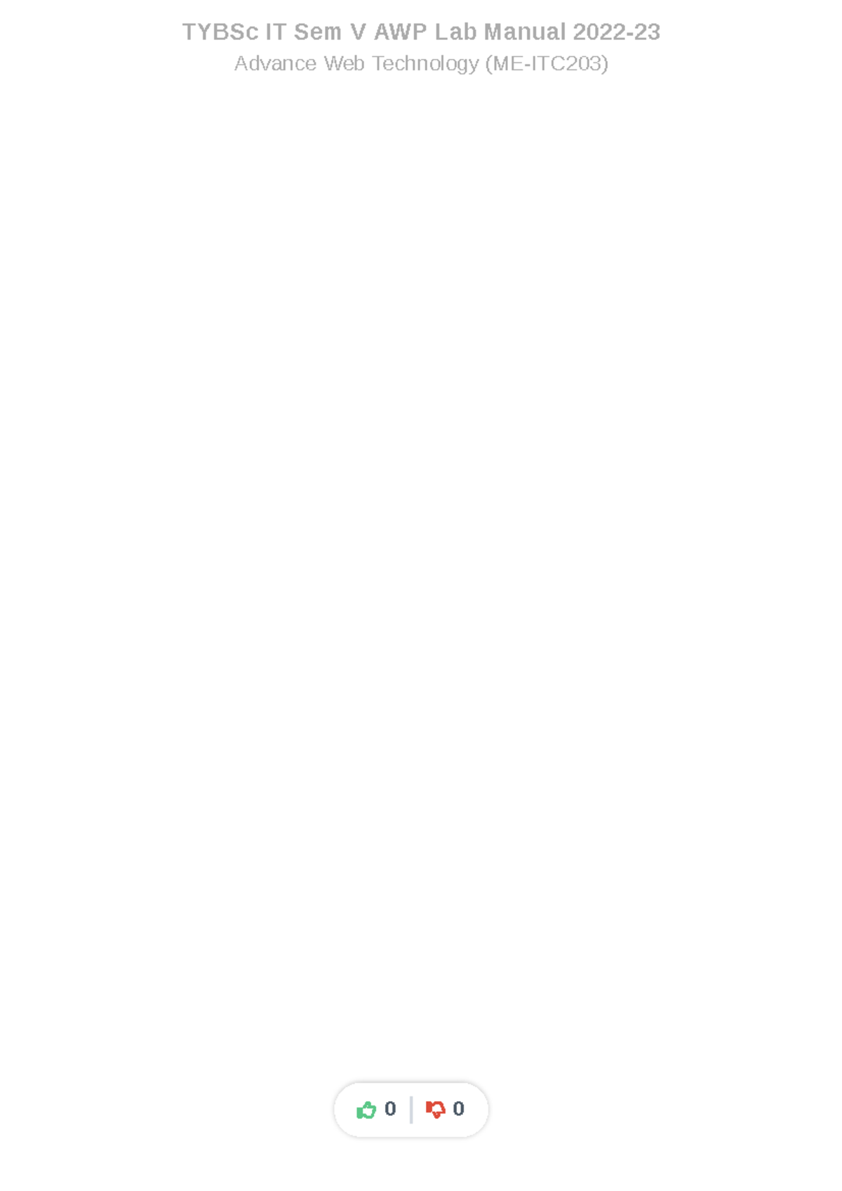 Tybsc-it-sem-v-awp-lab-manual-2022-23 - TYBSc IT Sem V AWP Lab Manual ...