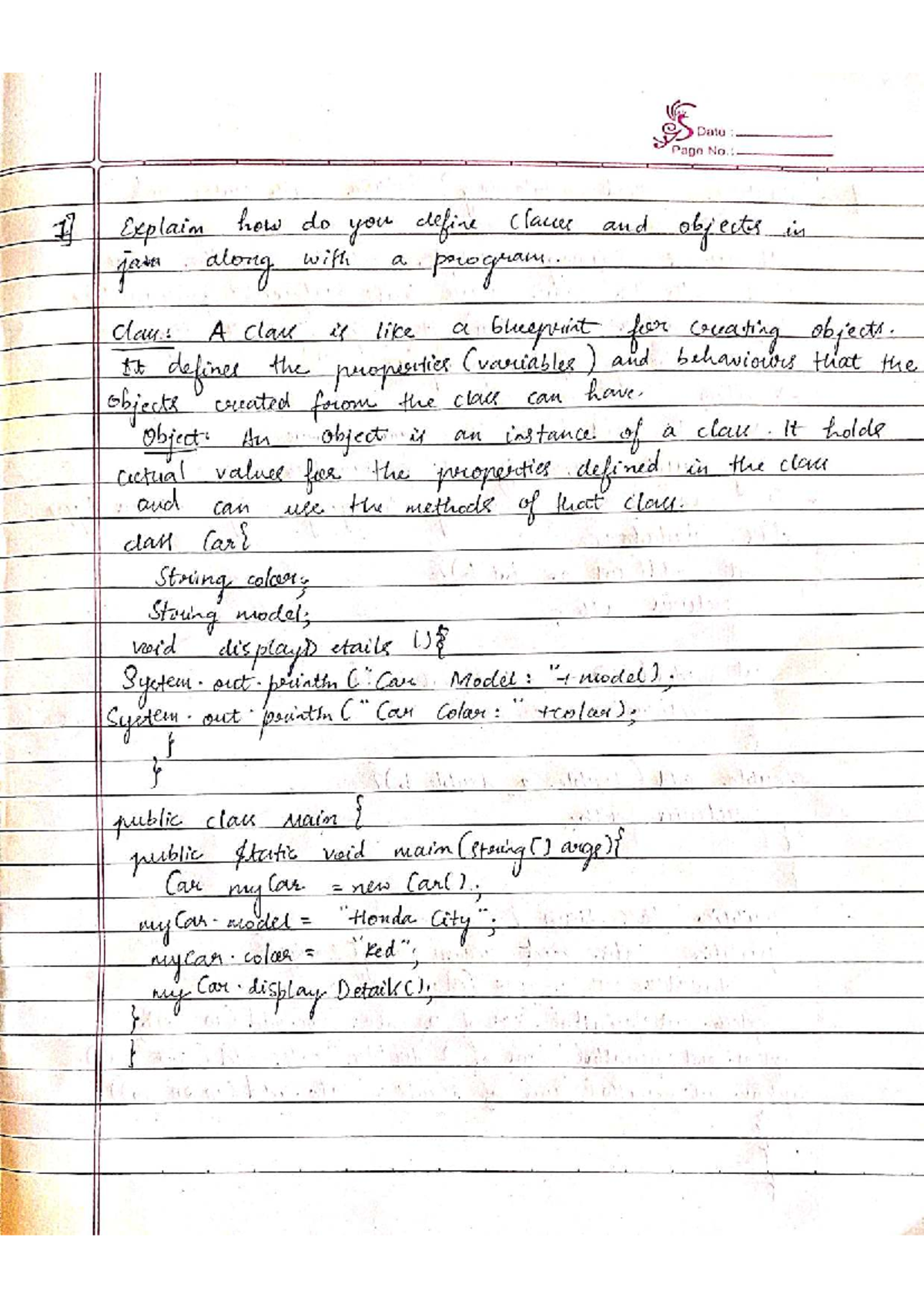 Oops Assignment 2 - Defining Classes, Objects, and Inheritance in Java - Studocu