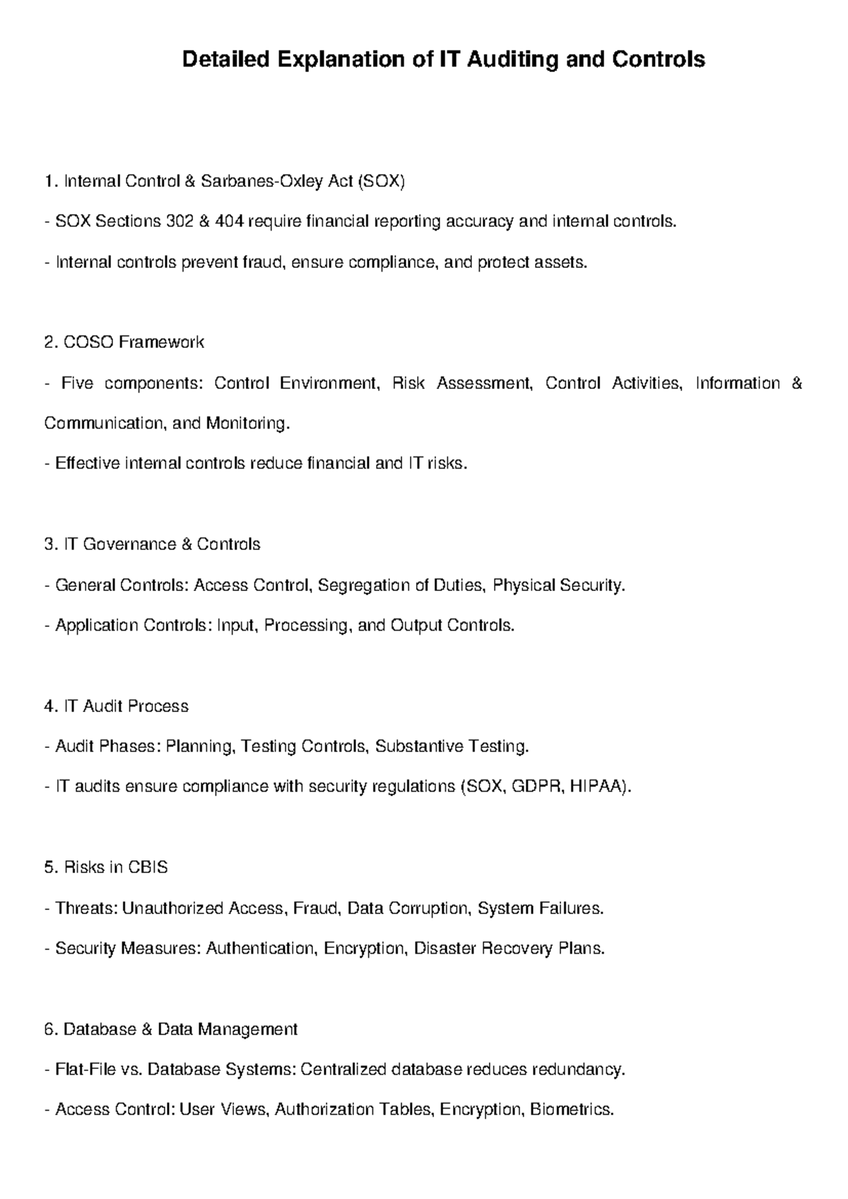 Detailed IT Audit Explanation - Detailed Explanation of IT Auditing and ...
