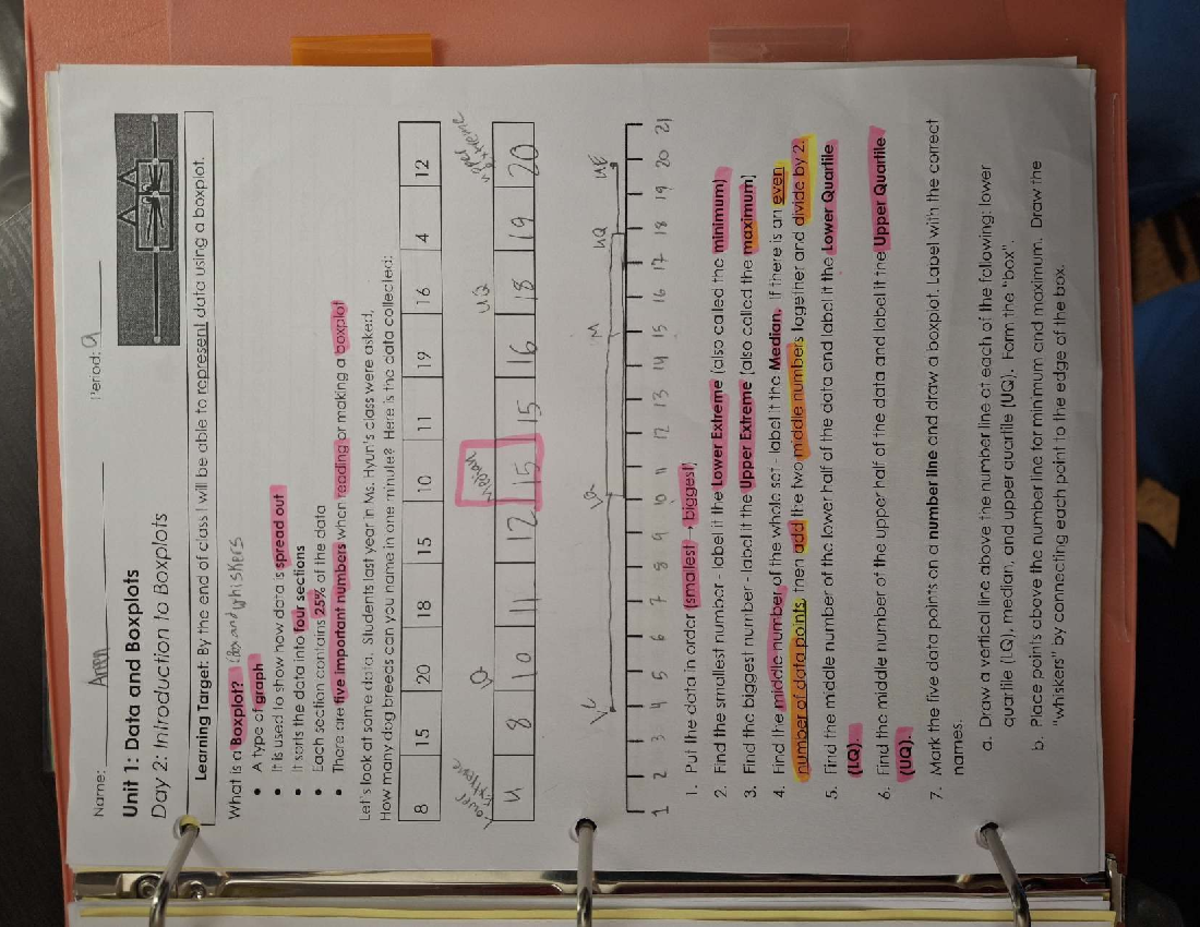 Unit 1: Data and Boxplots - Introduction to Boxplots Analysis - Studocu