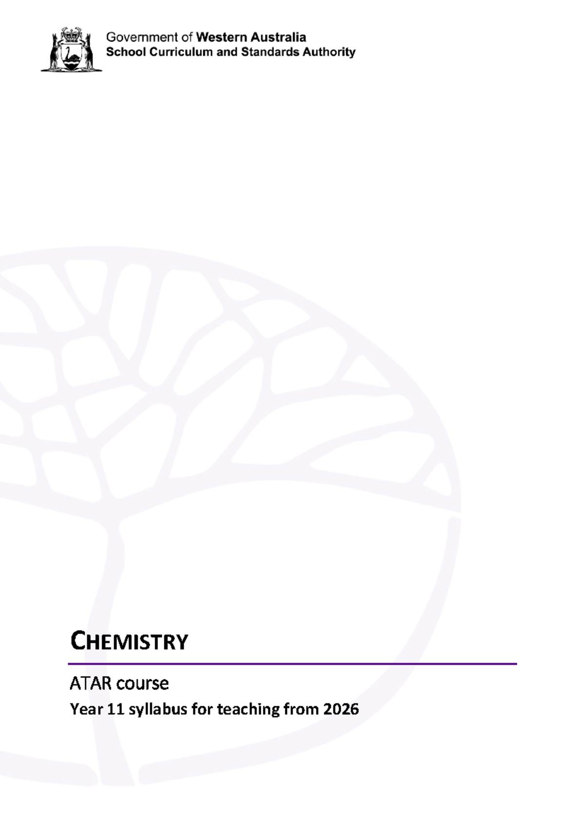 Chemistry ATAR Year 11 Syllabus Overview for 2026 - Studocu