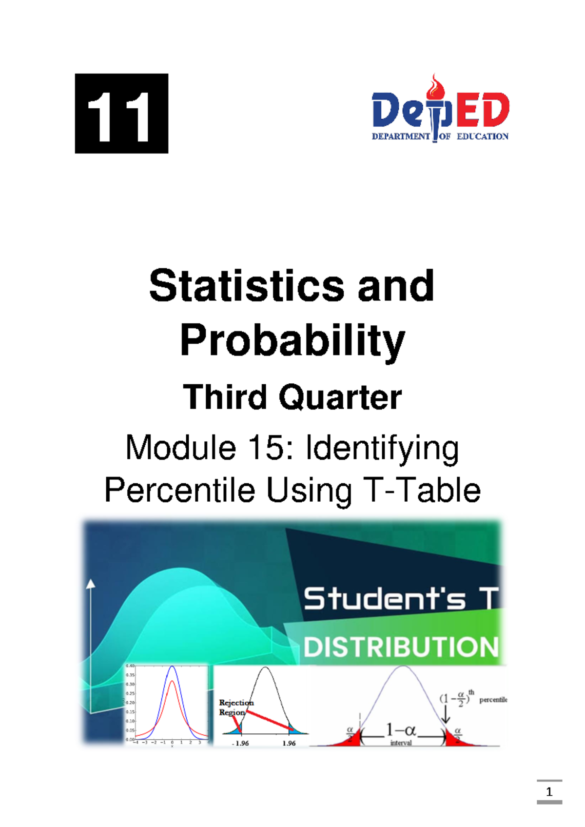 Stat Prob Q3 Module 15 - Statistics and Probability Third Quarter ...