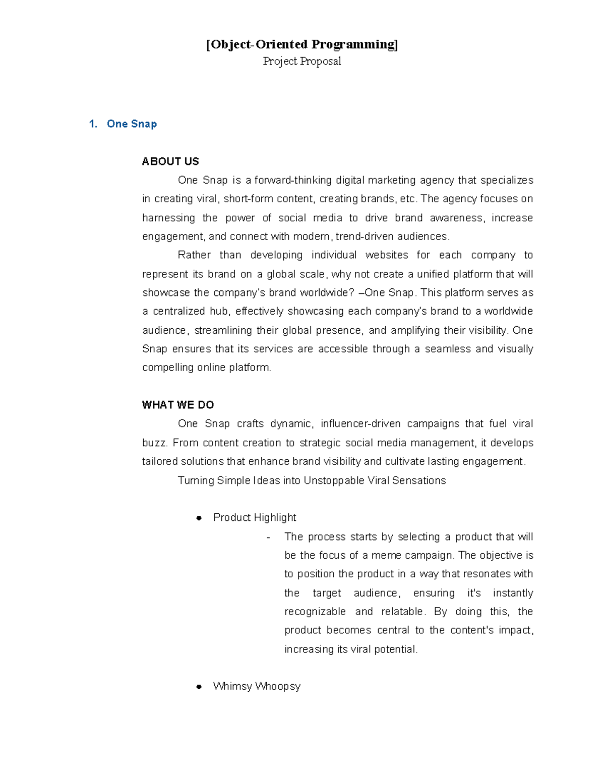 [OOP] Project-Proposal - [Object-Oriented Programming] Project Proposal ...