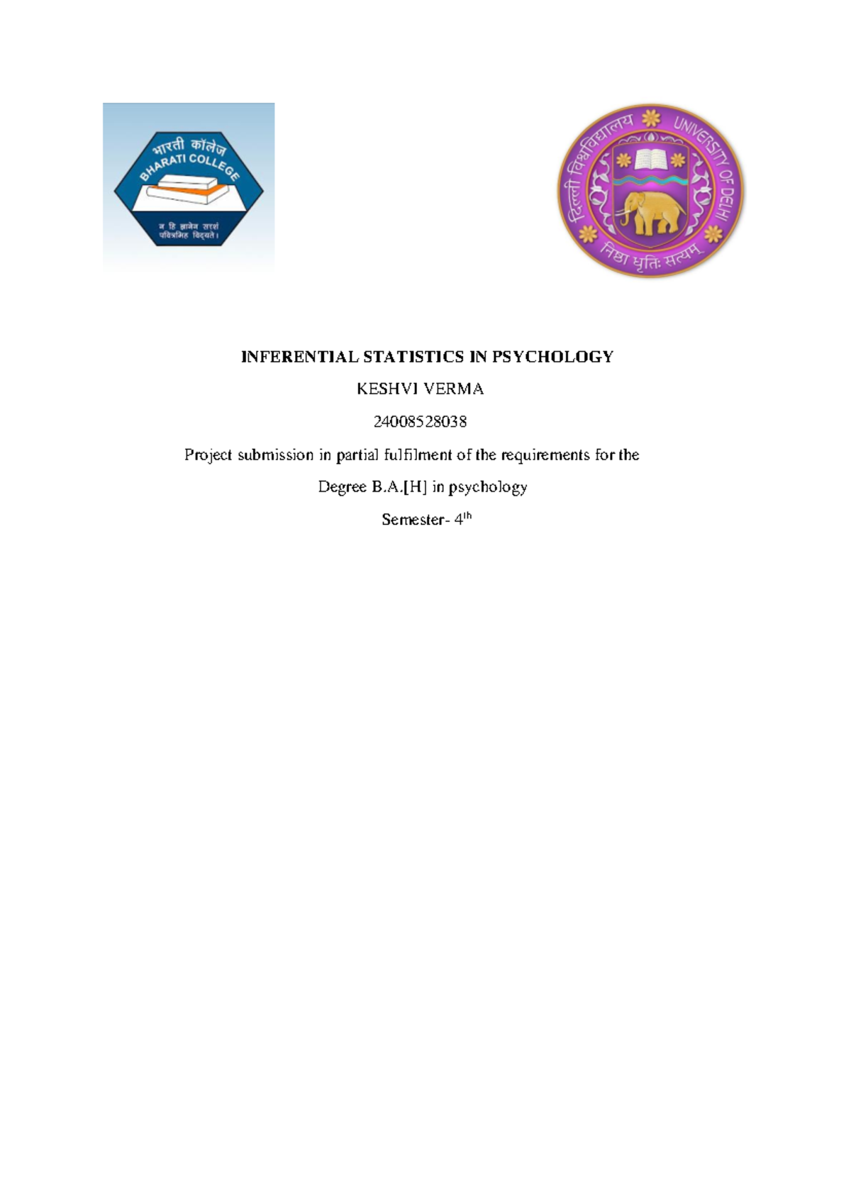 Inferential Statistics on Body Image Dysmorphia: Gender Differences ...