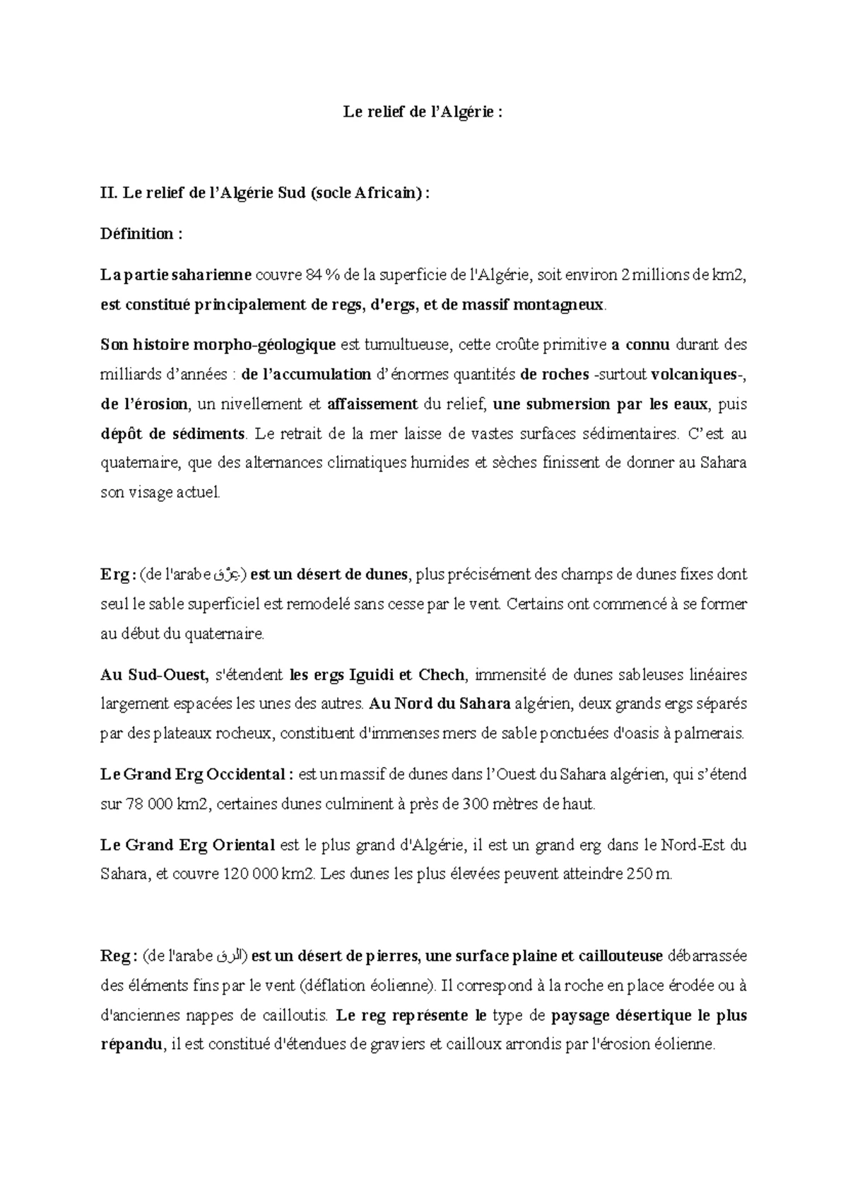 Cours 5. Le relief 4. Les plaines - Les plaines : Définition et ...