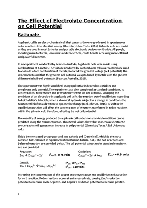 QCAA Chemistry IA3 20/20 Biofuels Claim - Claim Biofuels are the ...
