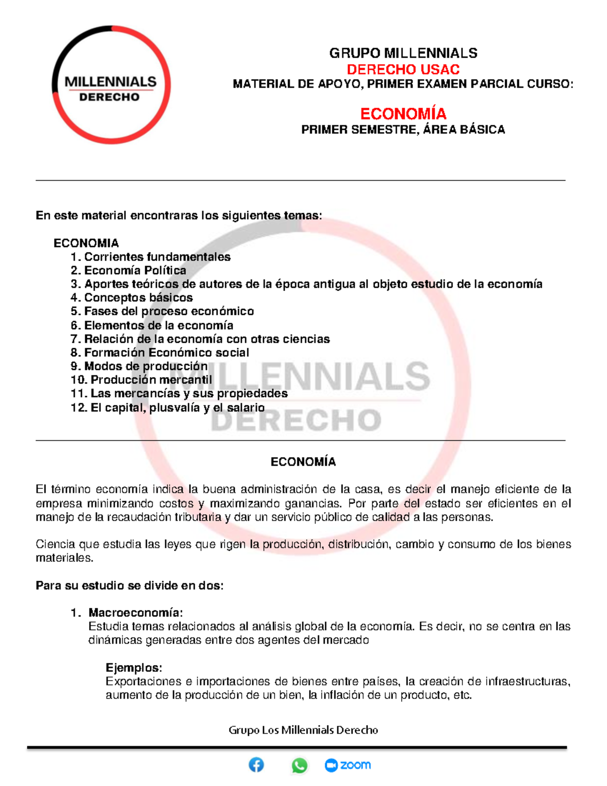 Economía - primer parcial 23 - - Studocu