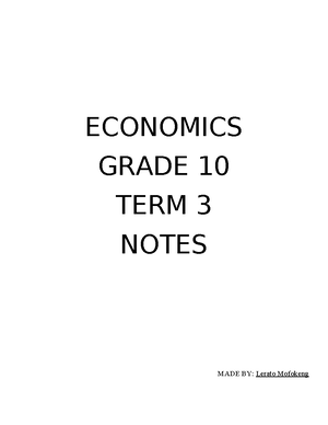 Gr10 EC P1 (ENG) June 2022 Economics Exam Question Paper - Studocu