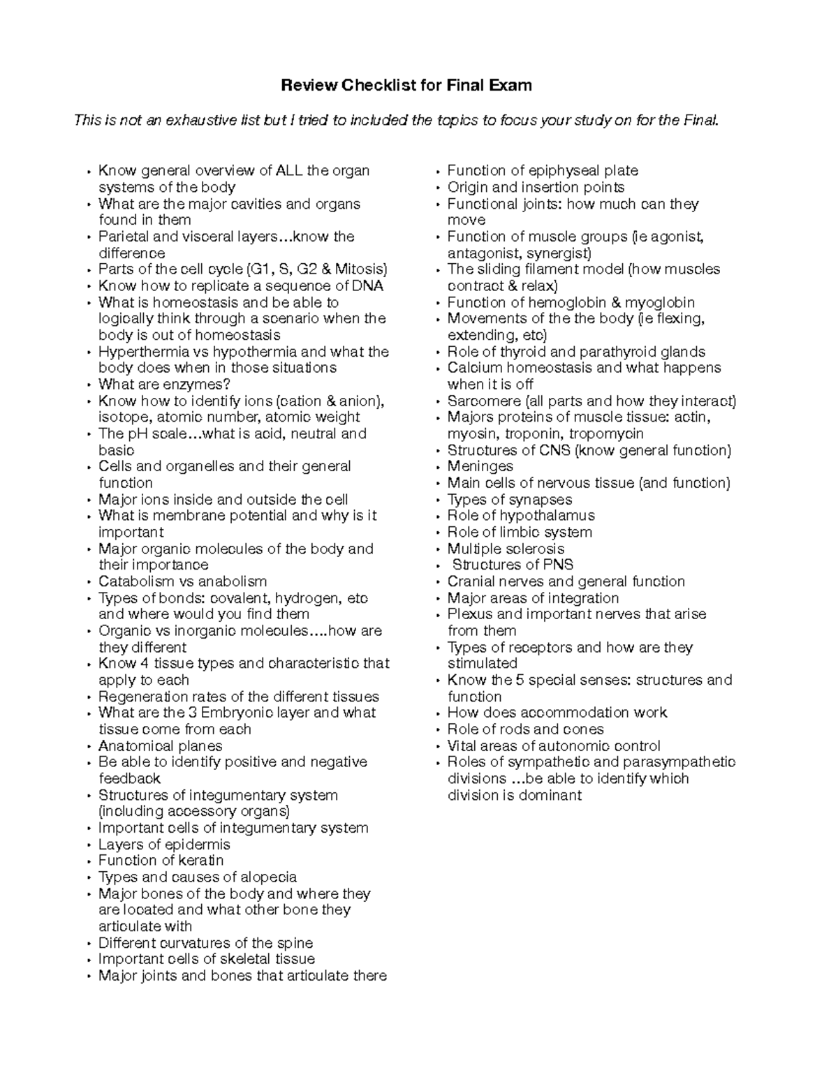 AP1 Final Exam Study Guide: Key Topics & Concepts Review - Studocu