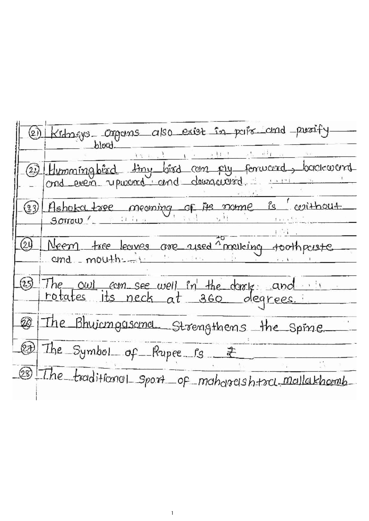 G.K. Revision - General Science Notes: Key Concepts & Facts - Studocu