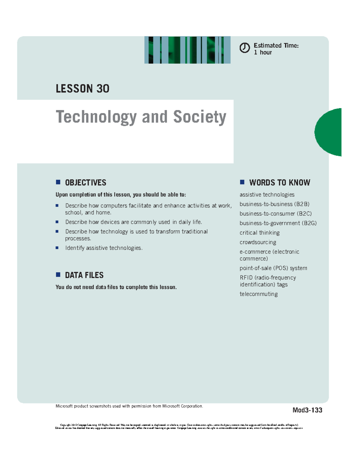 Lesson 30: Technology and Society - Understanding Tech's Impact on ...