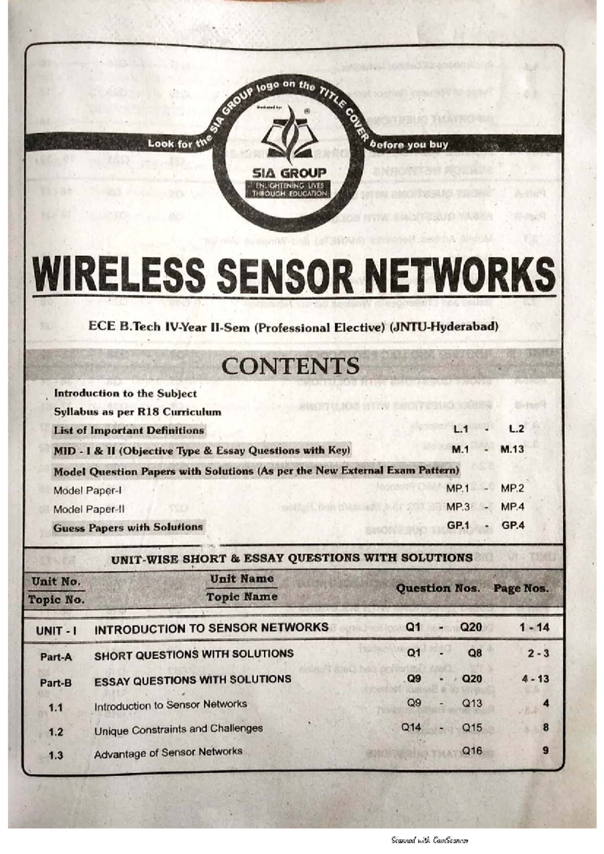 Wireless Sensor Networks (WSN) - Comprehensive Study Notes for ECE B ...