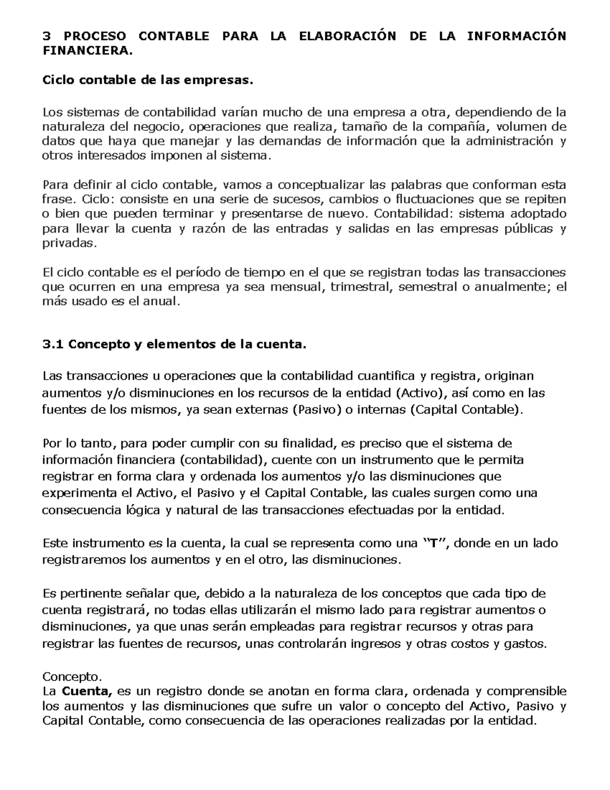 TEMA 2: Proceso Contable y Ciclo de Información Financiera - Studocu