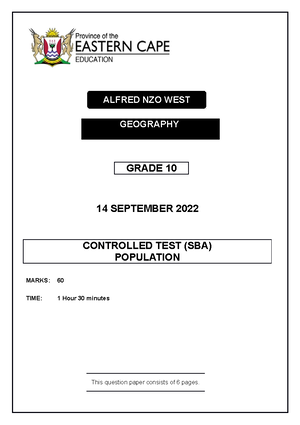 GP Physical Science Grade 10 November 2021 P2 and Memo - GAUTENG ...