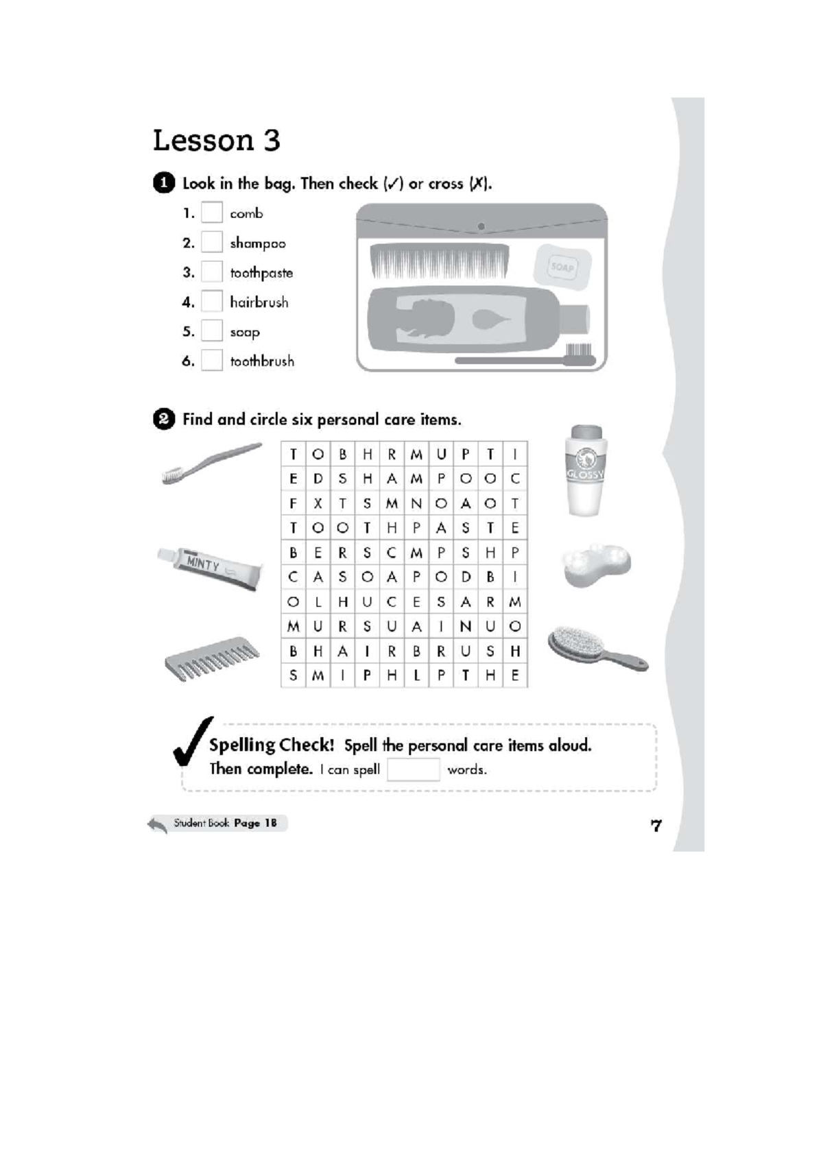 Lesson 3: Personal Care Items Activity - 4to Inglés Tarea - Studocu