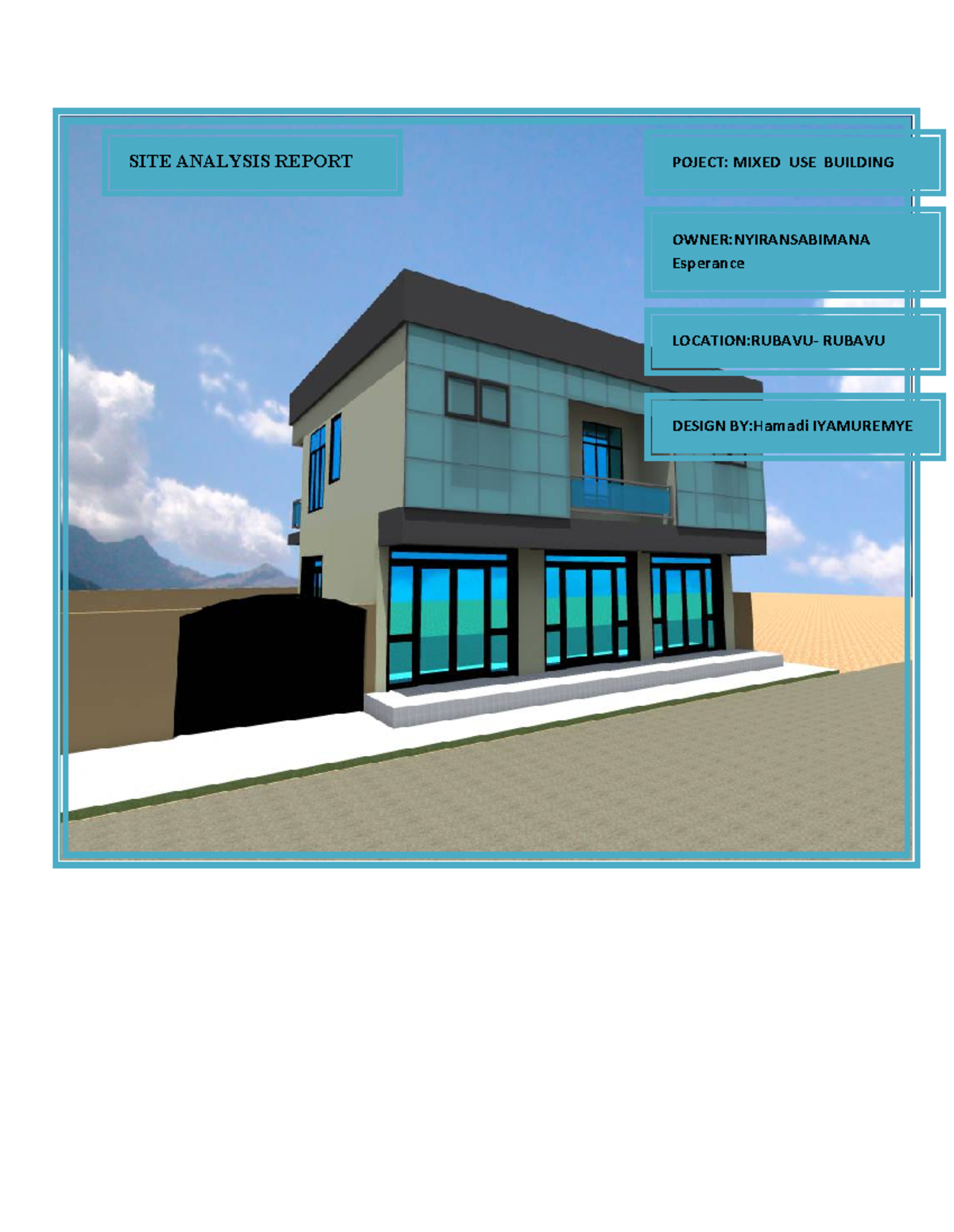 SITE Analysis Report for Mixed Use Building - RUBAVU - Studocu