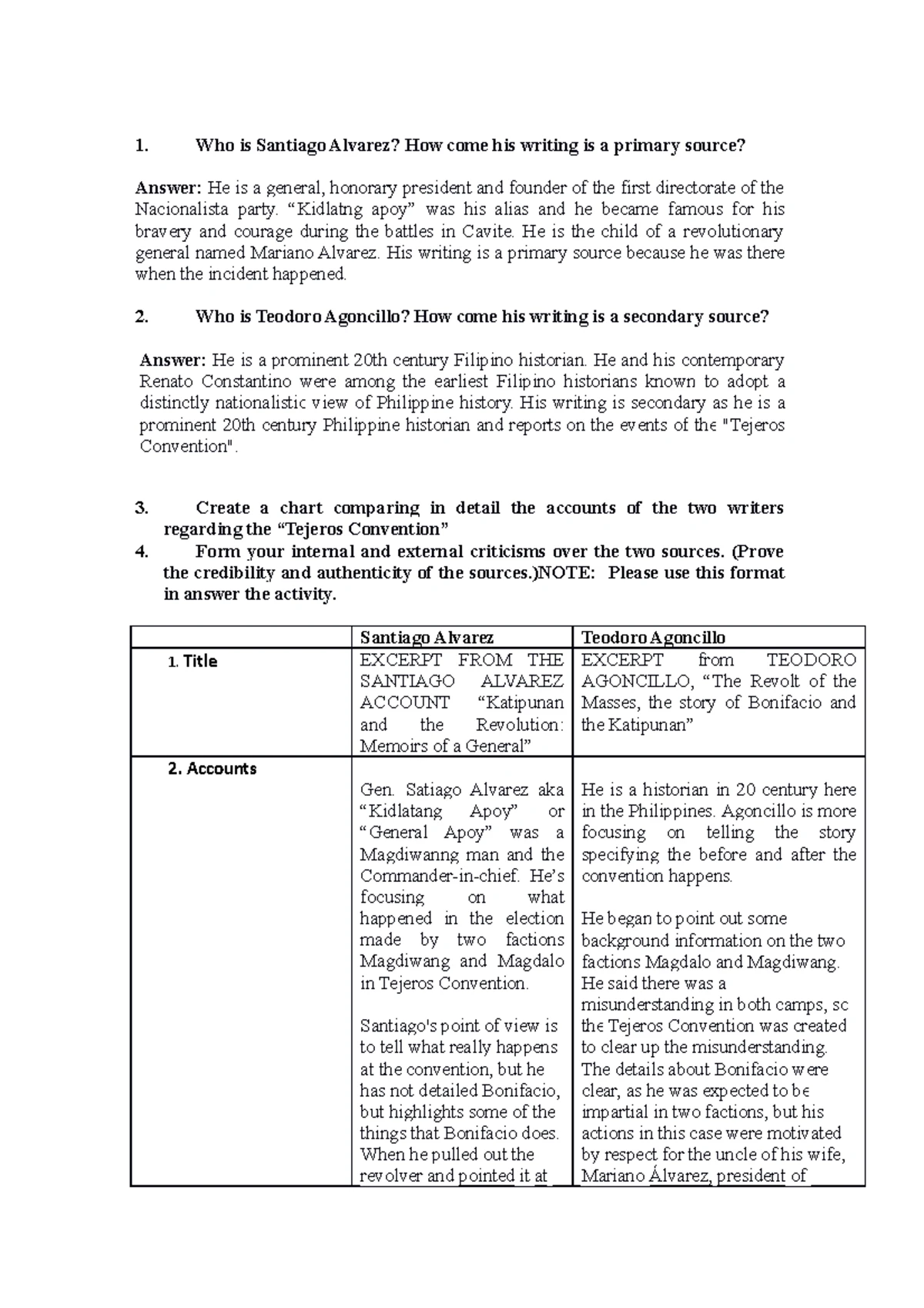 Background & Significance of Aguinaldo's Memoirs (Case Study) - Studocu