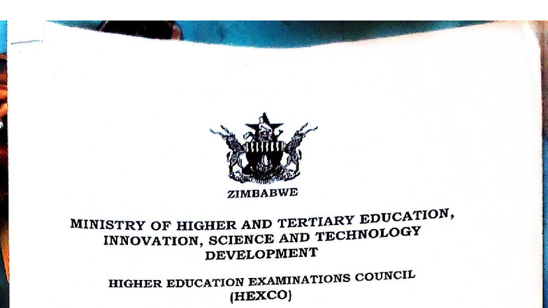 ZIMBABWE HEXCO NATIONAL CERTIFICATE IN ELECTRICAL POWER ENGINEERING ...