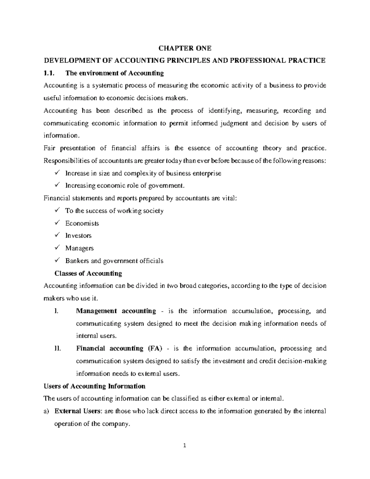 Chapter 1 - This is fundamentals of accounting II lecture notes ...