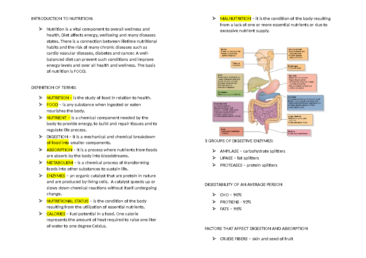 Introduction-TO- Nutrition.pdf reviewe R - INTRODUCTION TO NUTRITION ...