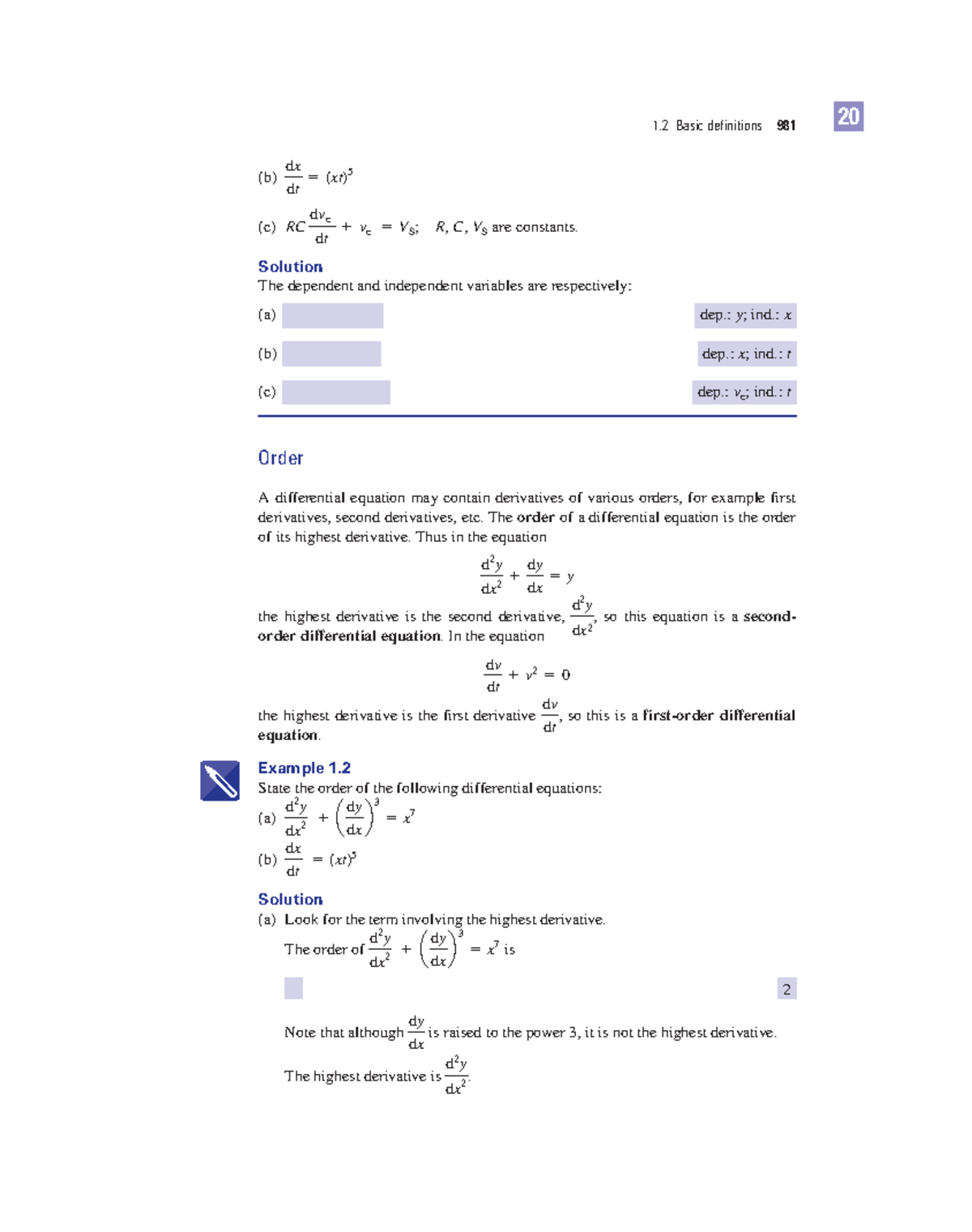 Mathematics for Engineers - Differential Equations Overview - 1006-1010 ...
