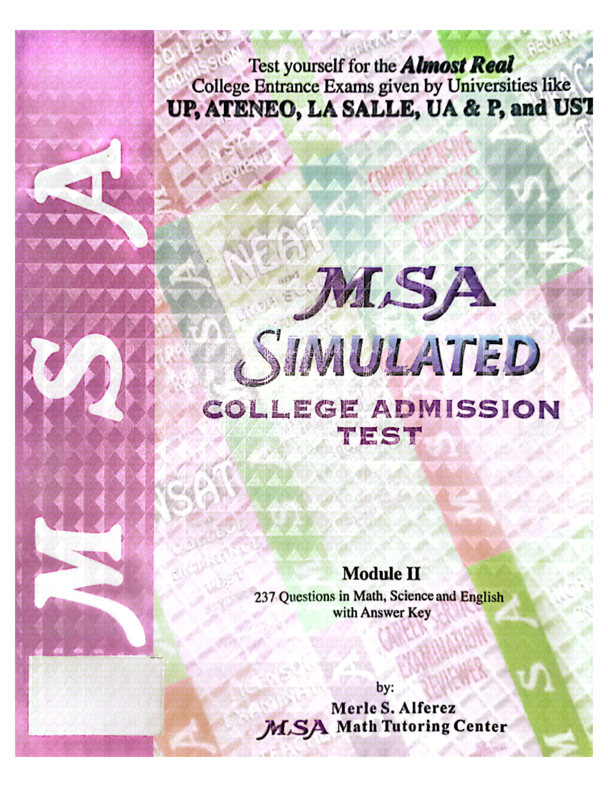 MSA Module II - Simulated College Entrance Exam for Math & Science ...